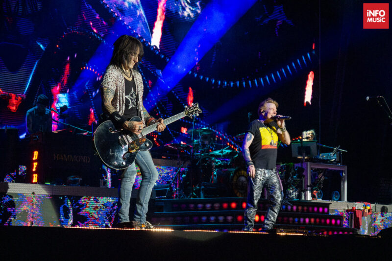 Poze live cu Guns N'Roses în concert la Bucuresti pe 16 iulie 2023