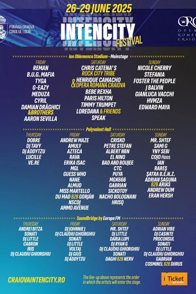 IntenCity Festival 2025 la Craiova - BILETE
