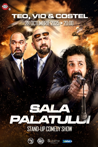 Stand-up comedy cu Teo, Vio și Costel la Sala Palatului în 2025