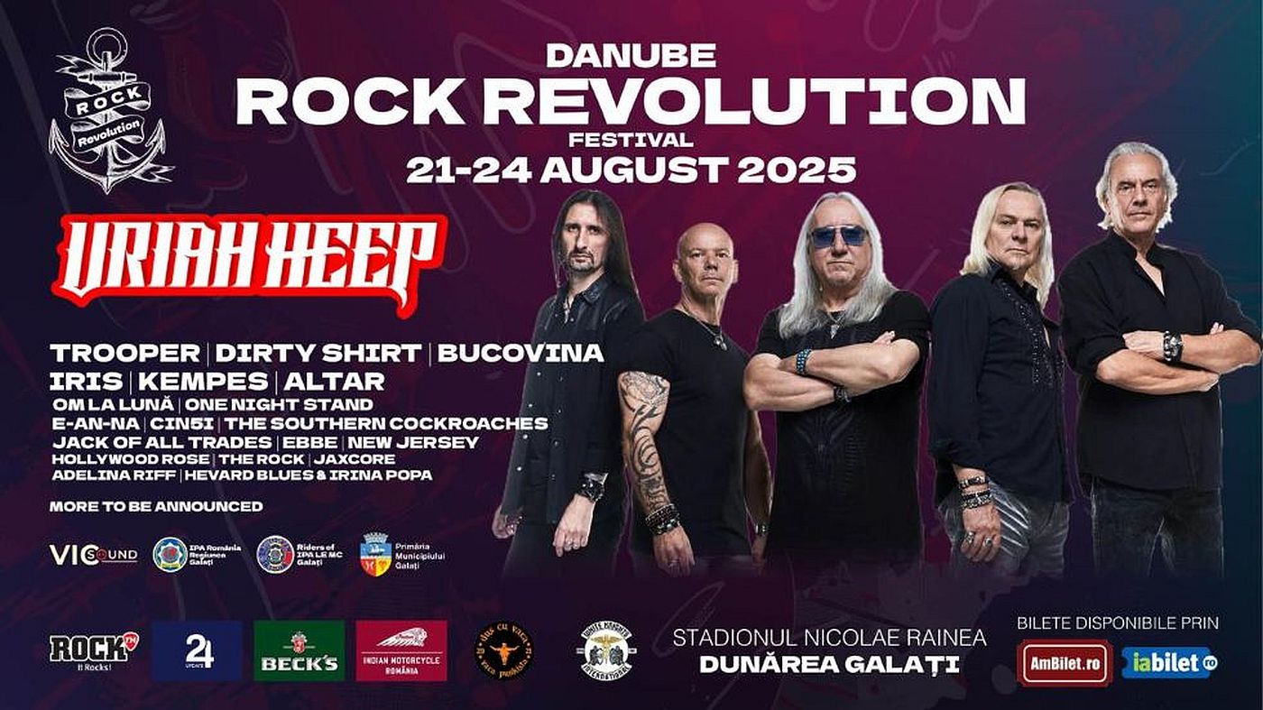 Danube Rock Revolution Festival 2025 –Uriah Heep vine la Galați!